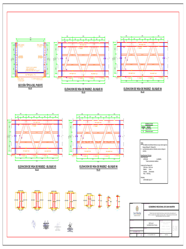 9.super Estructura Acero - E-06 | PDF | Acero | Rieles