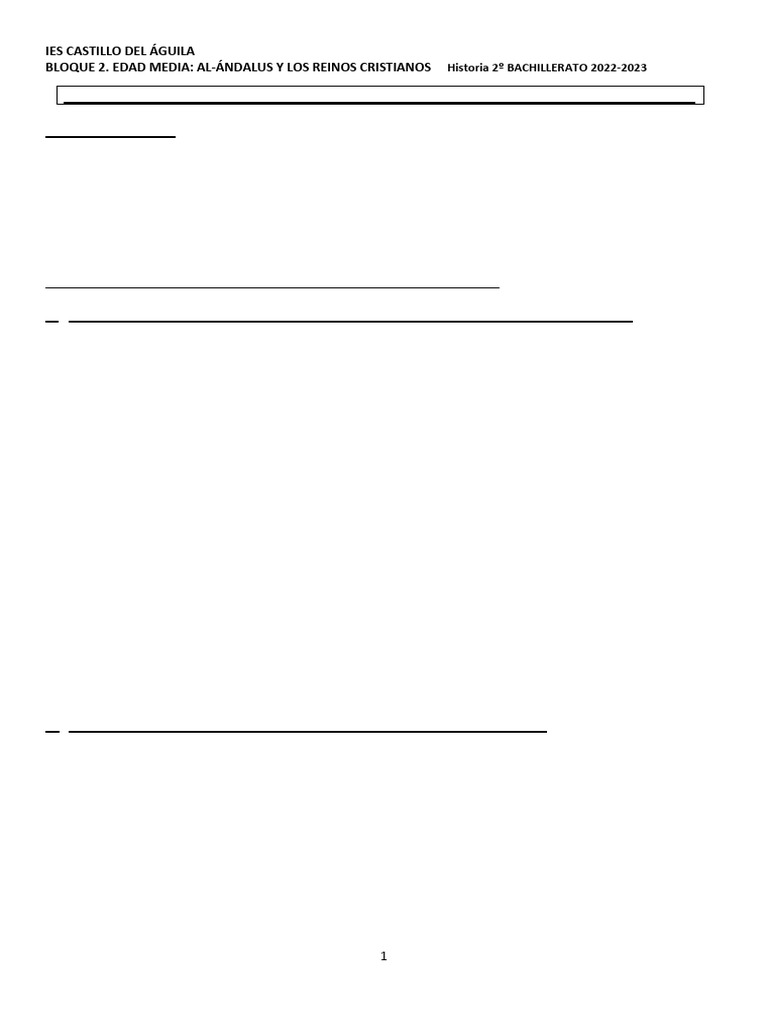 Bloque 2 Historia Pdf Al Andalus Califato