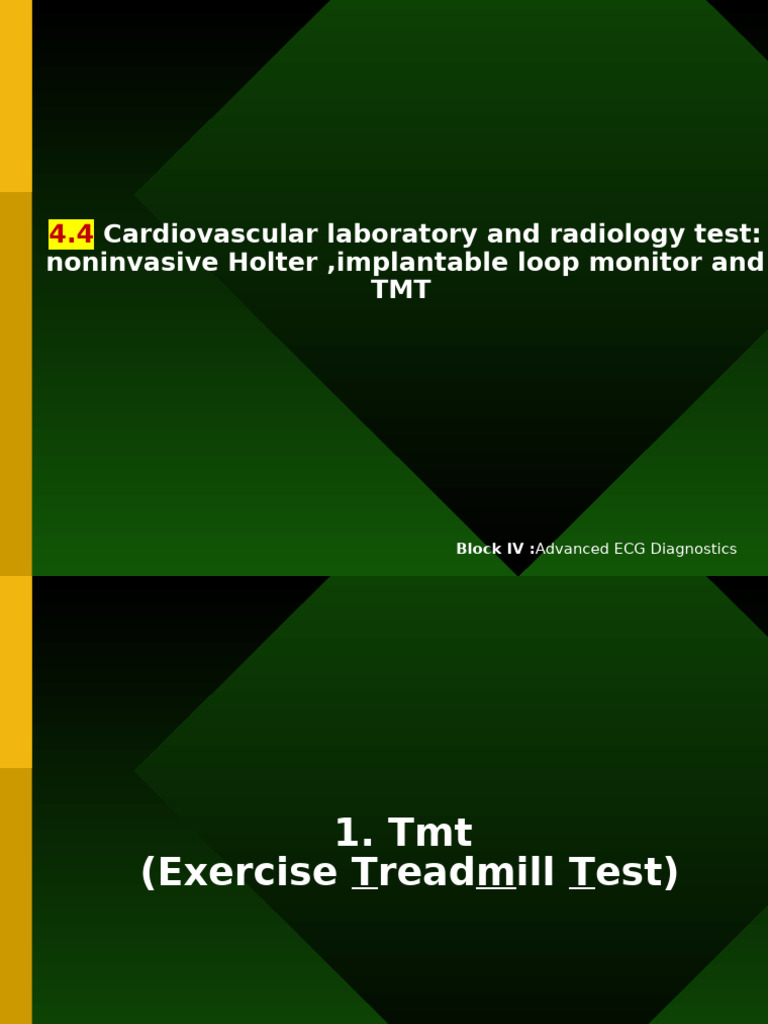 4.4 TMT Mholter Mointring Amd Head Tilting Test | PDF ...