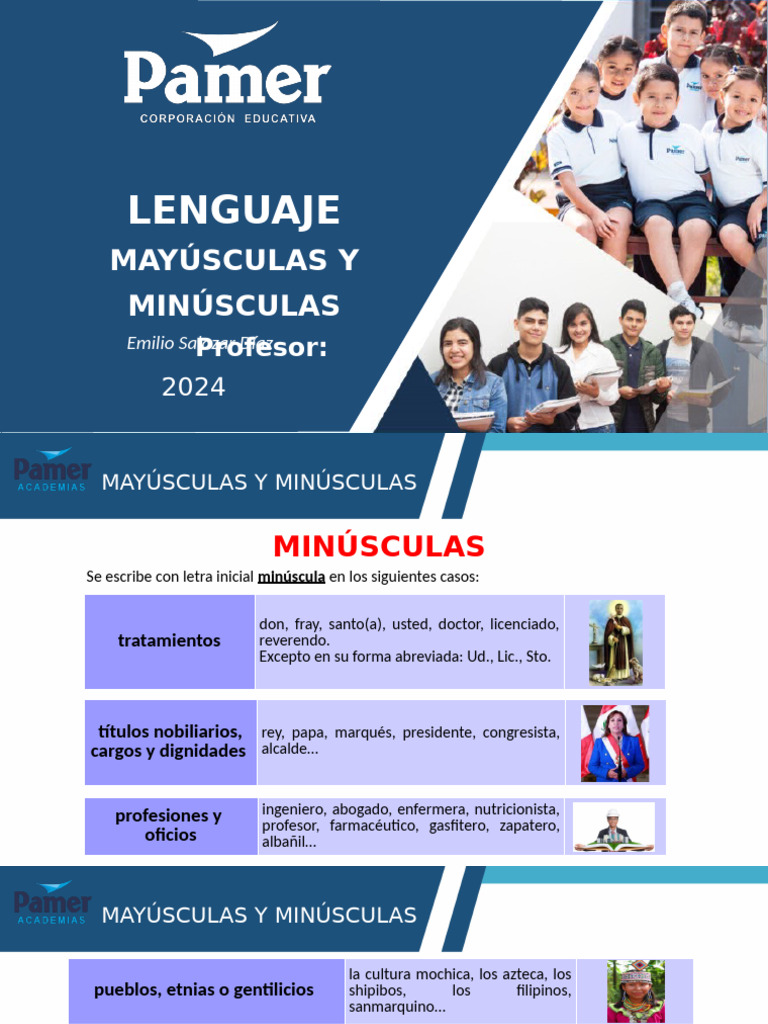 Uso de Mayúsculas y Minúsculas en Español | PDF | Caso de carta