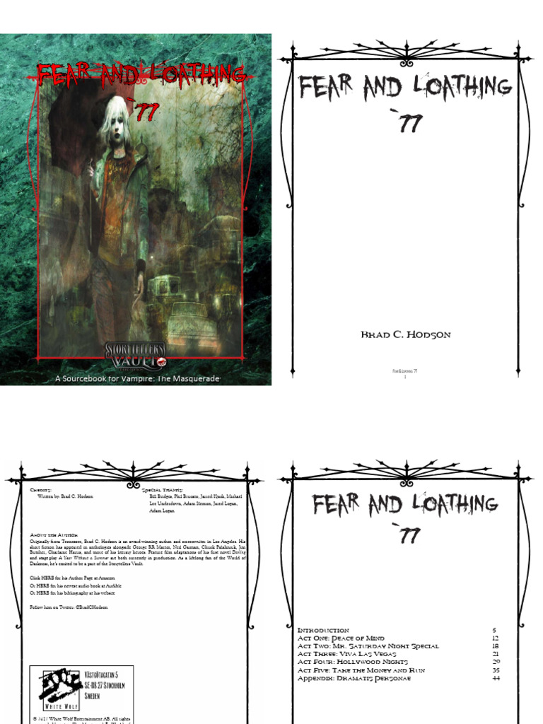 Fear and Loathing 77 | PDF