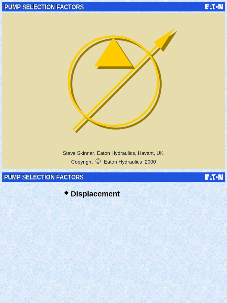 Pump Selection | PDF | Pump | Piston