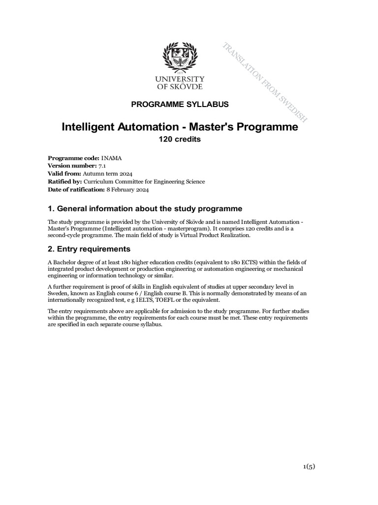 Intelligent Automation Master's | PDF | Artificial Intelligence ...
