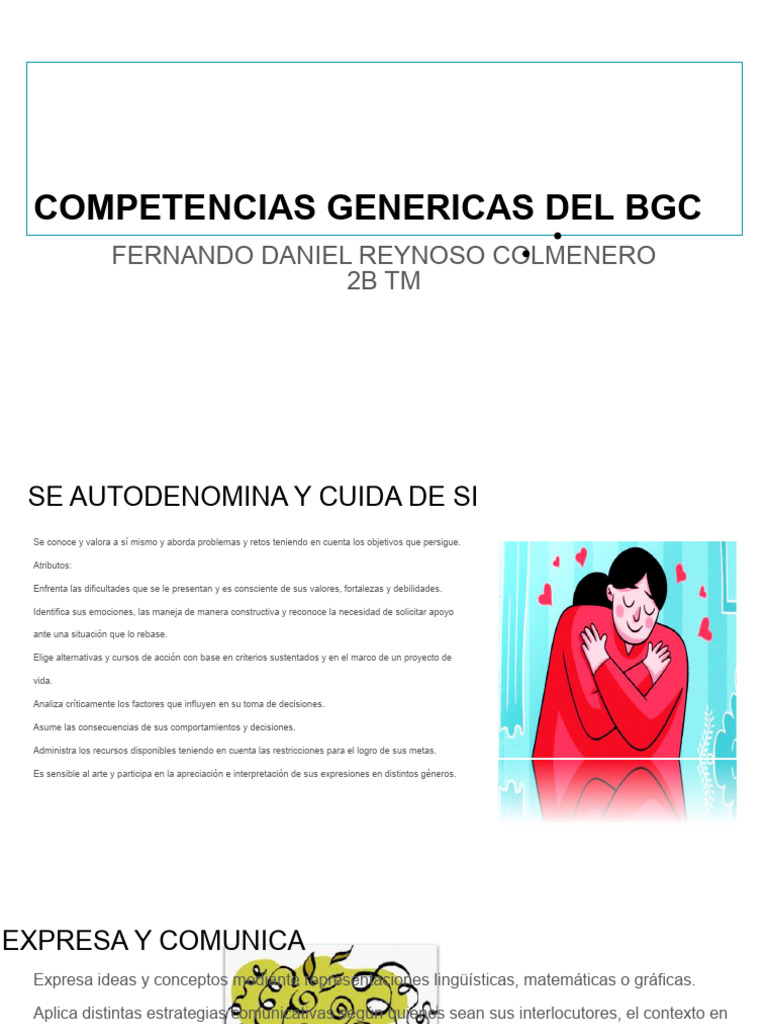 Competencias Genéricas del BGC | PDF | Toma de decisiones | Cognición
