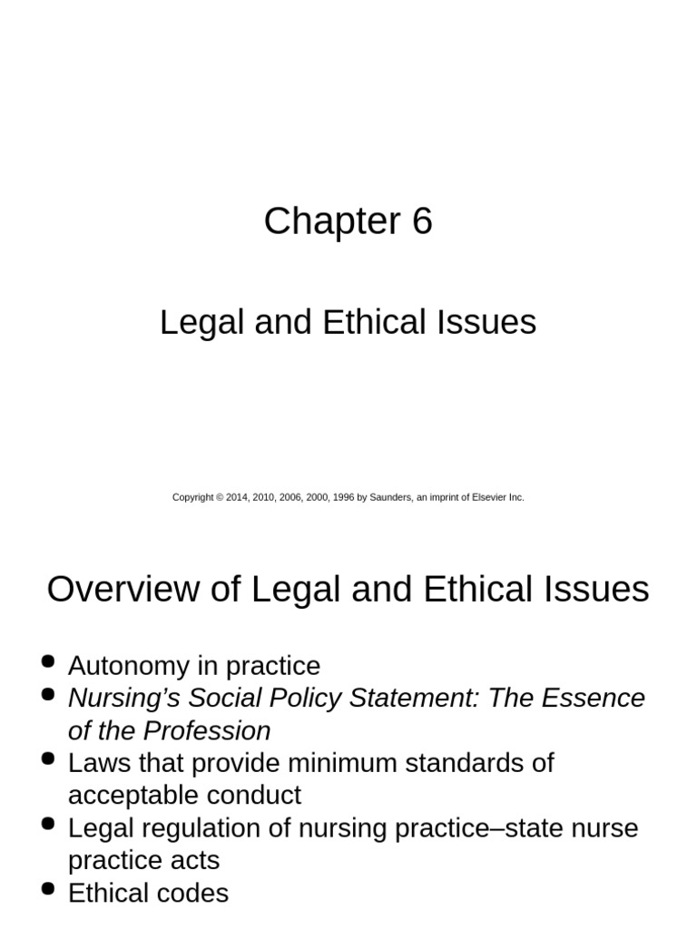 Chapter_06 Legal and Ethical Issues | PDF | Legal Liability | Tort