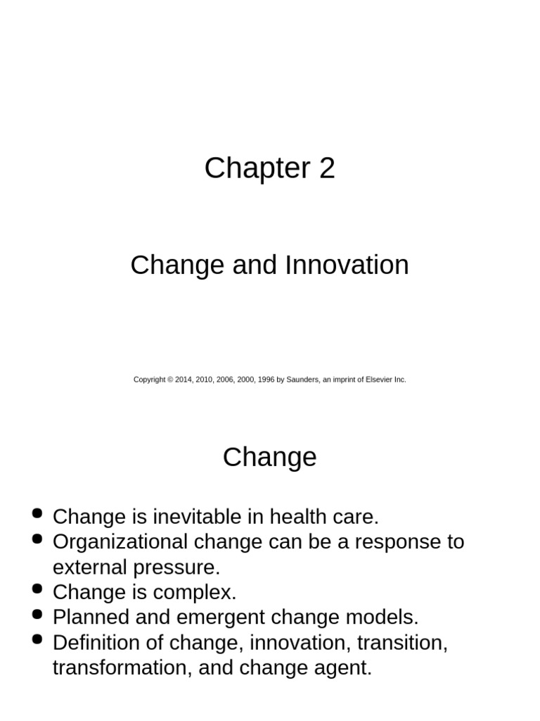 Chapter_02 Change and Innovation | PDF | Innovation | Behavioural Sciences