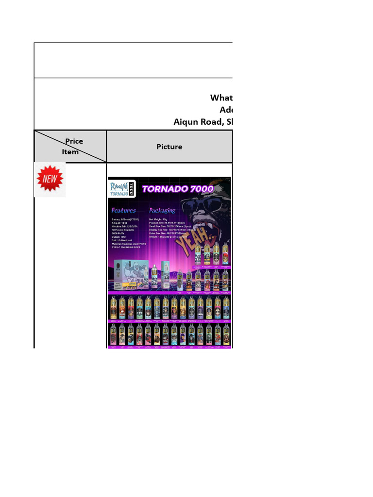 Price List of Disposable Vapes 20230819 | PDF | Berry | Fruit