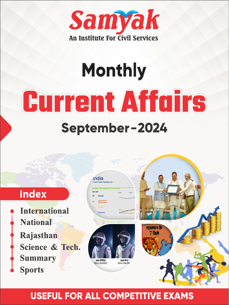Current Affairs Sep 2024 English-1 | PDF | Agriculture