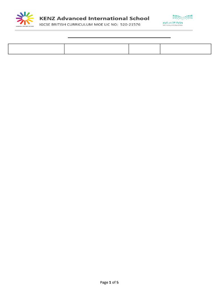 g5 Maths Revision Worksheet | PDF g5 Maths Revision Worksheet | PDF