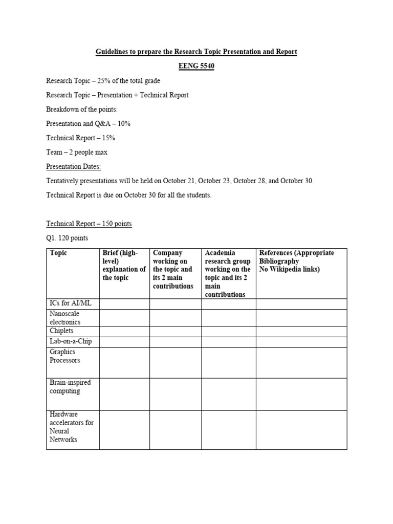 Research Topic Presentation Guidelines | PDF | Art | Computers