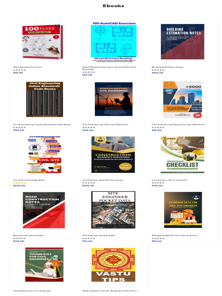 Civil Engineering Ebooks | PDF | Real Estate | Engineering