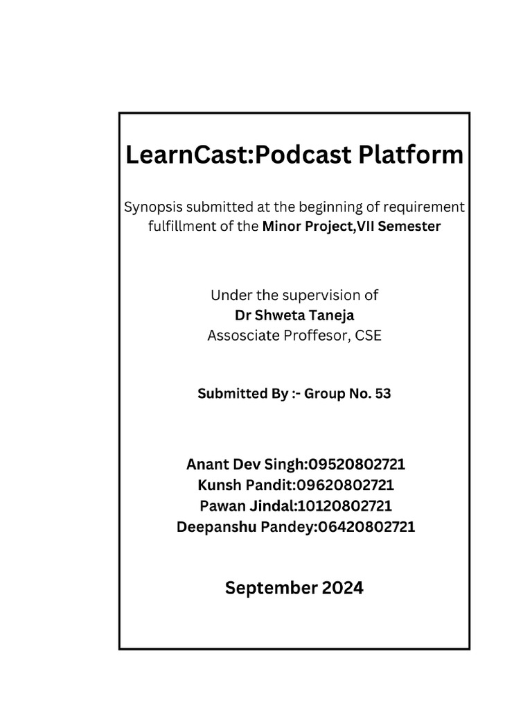 Learncast | PDF | Podcast | Qr Code