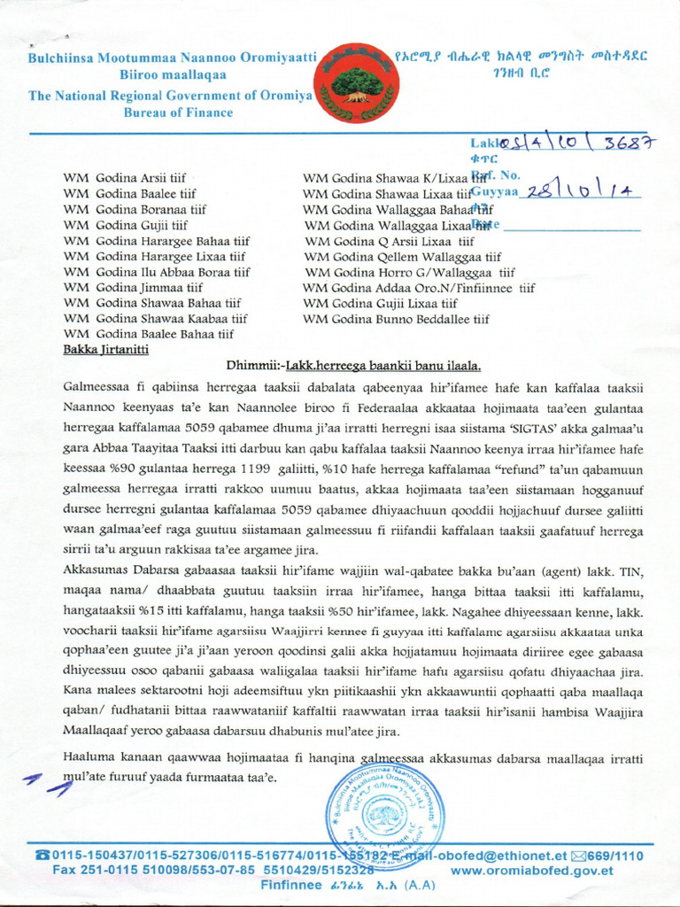 Xalayaa Dhimma VAT | PDF