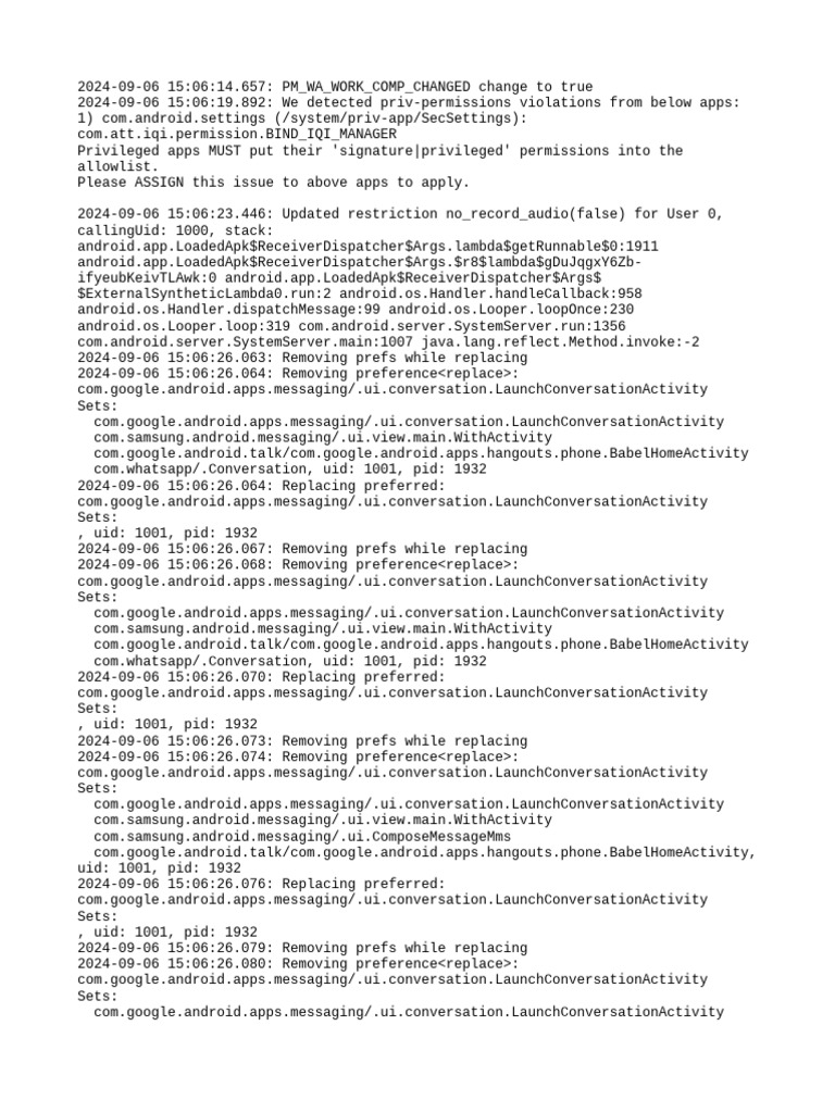 pm_debug_info | PDF | Android (Operating System) | Computing