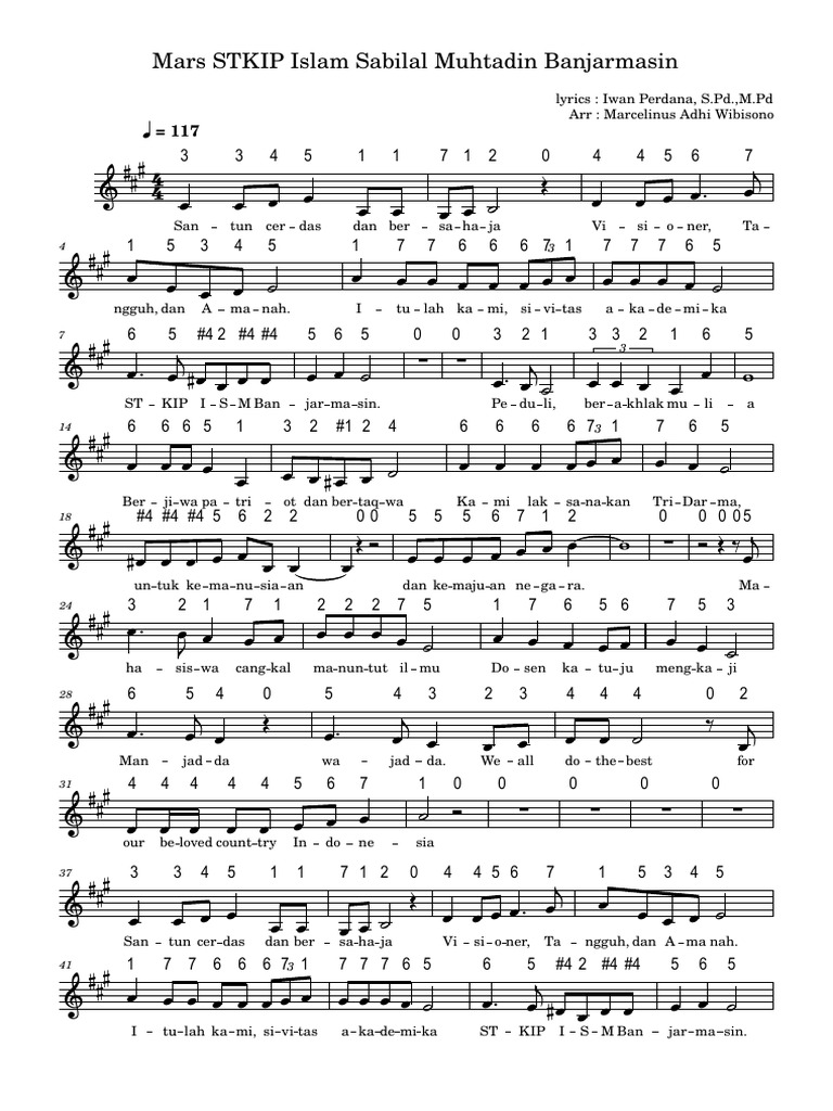 Mars STKIP ISM Notasi | PDF