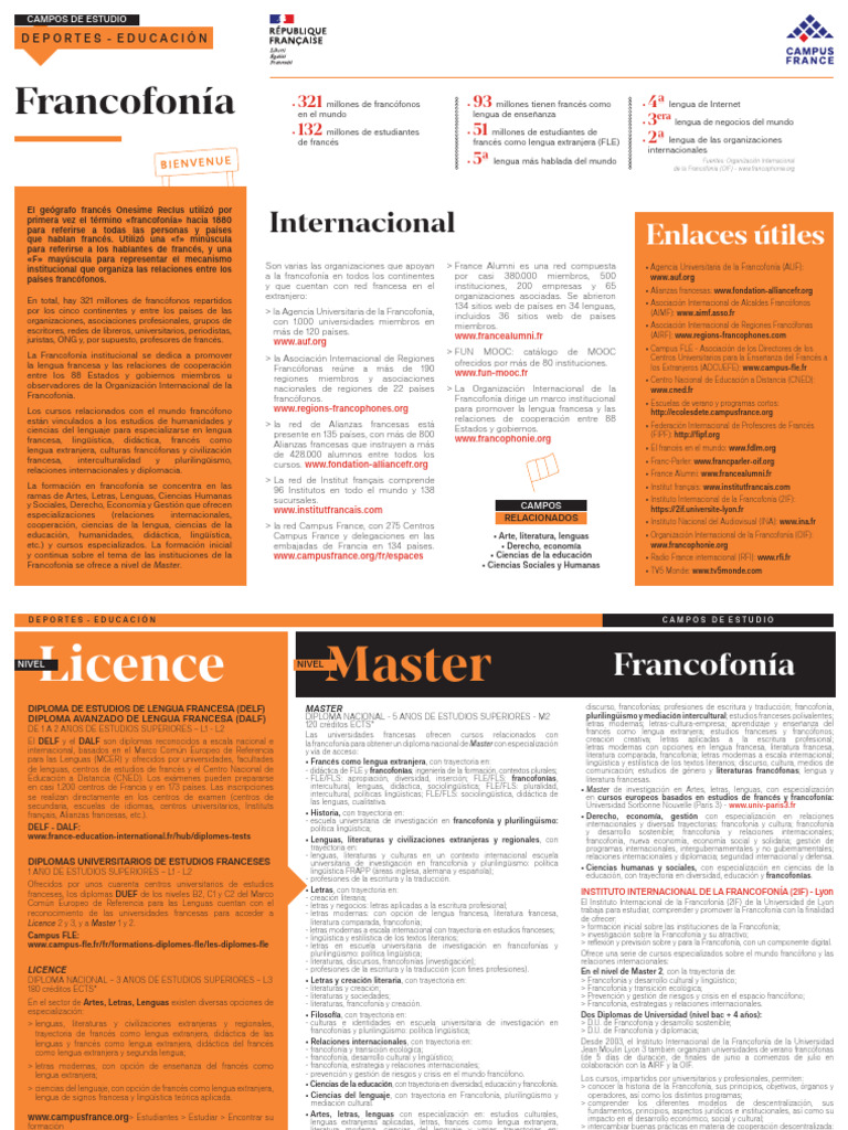 francophonie_es | PDF | Lingüística | Francia