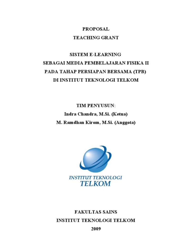 Contoh Proposal 1 Elearning | PDF