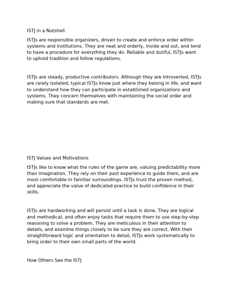 Document (29) ISTJ | PDF