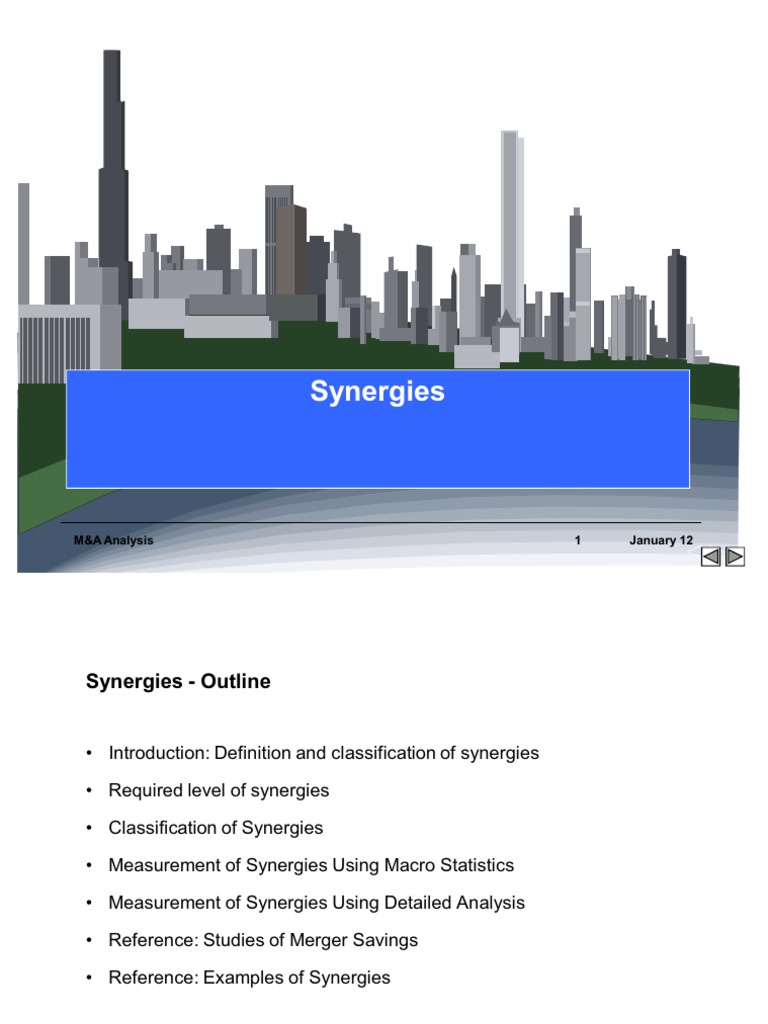 M&a Synergies | Mergers And Acquisitions | Price–Earnings Ratio