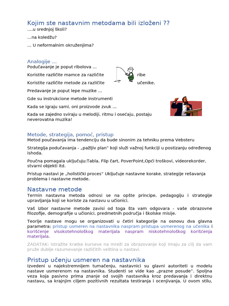 Nastavne Metode | PDF