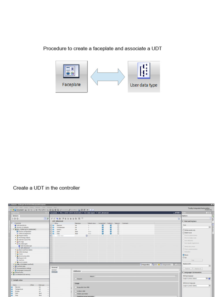 Faceplate Et UDT HMI - EN | PDF