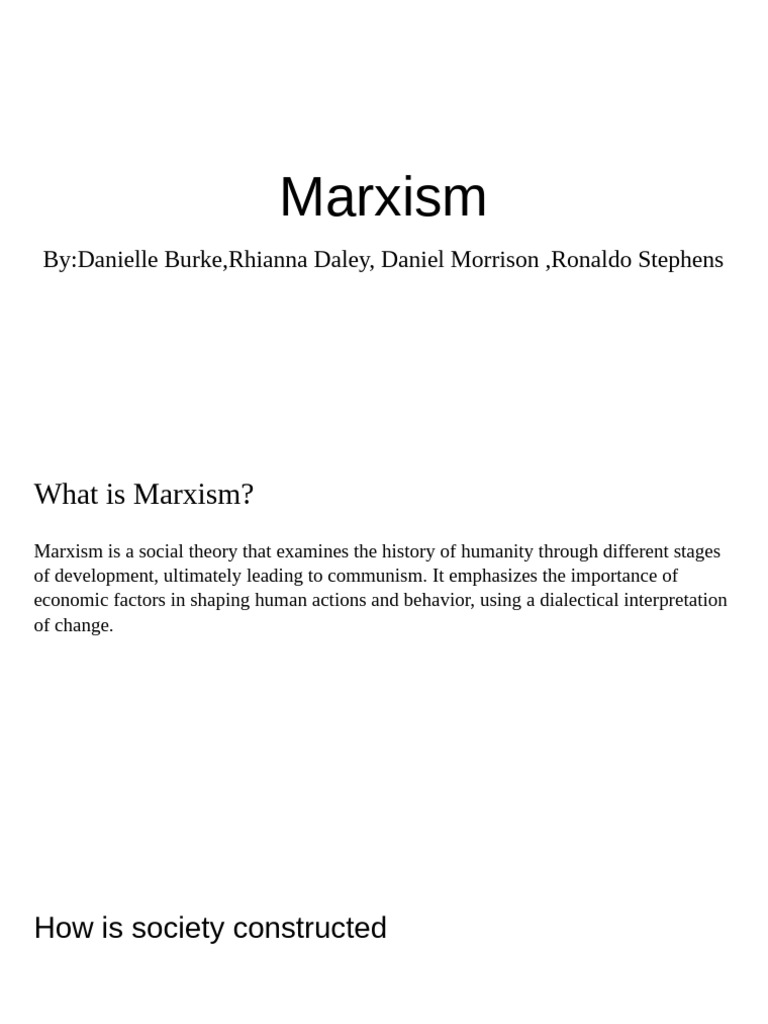 Marxism | PDF | Politics | Social Science