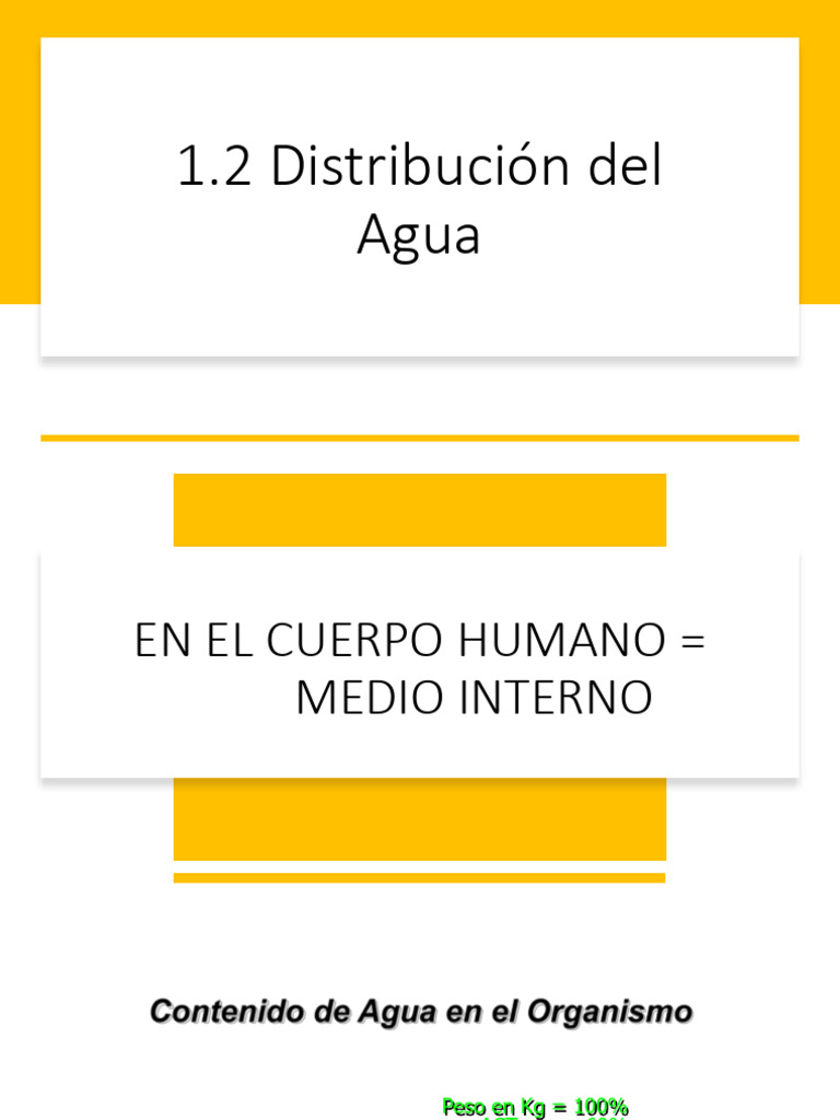 1.2 Distribución Del Agua | PDF | Ósmosis | Agua