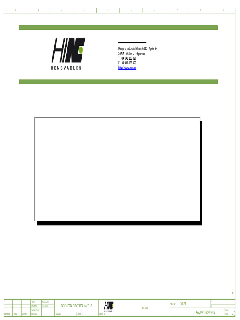 E-1294 Esquema Electrico AW3000 TN 50 - 60 HZ (16879 - HINE - 01) | PDF | Ingeniería ...