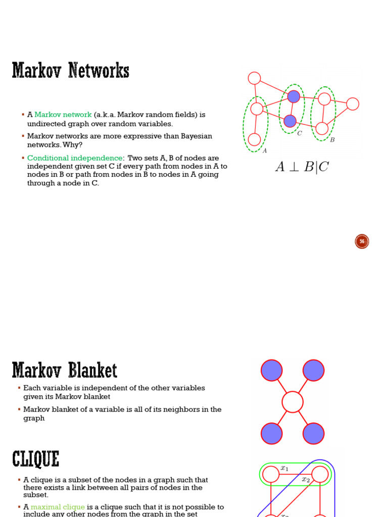 Markov Networks | PDF | Probability Theory | Statistical Theory