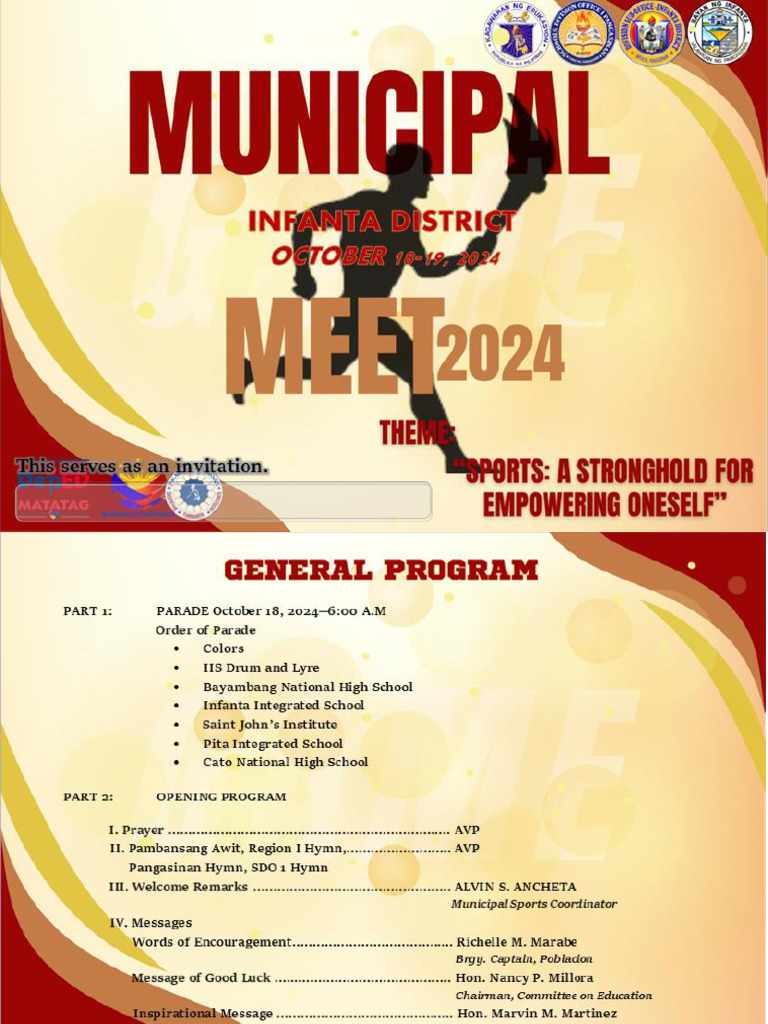 Municipal Meet 2024 | PDF