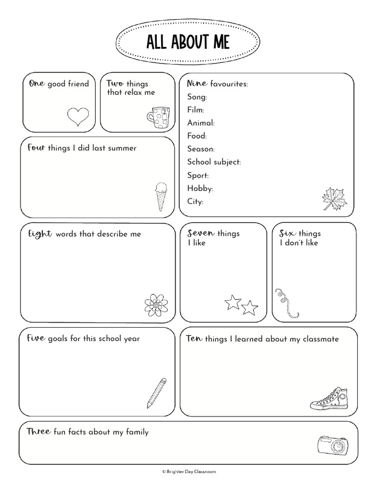 1 All About Me | PDF