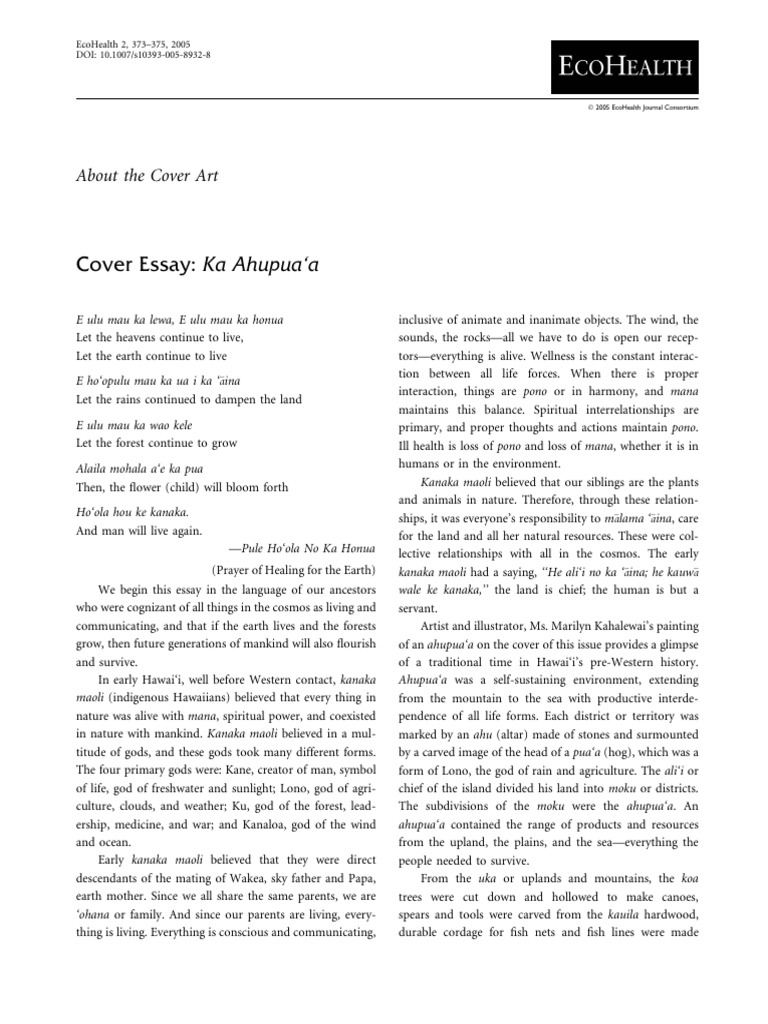 Ahupua‘a: Hawaiian Land Management System | PDF | Earth Sciences