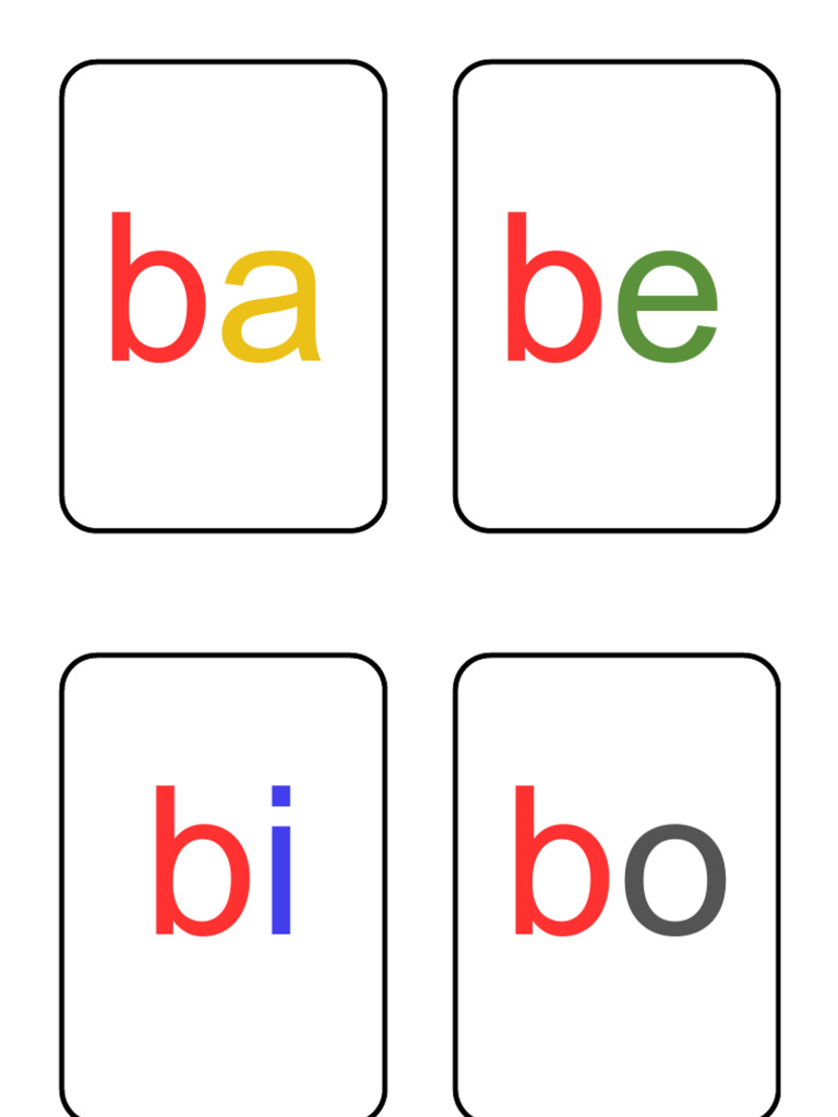 Flashcards Letra B | PDF