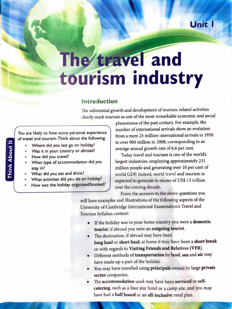 T&T igcse text scan Unit 1 (pgs 1-17) | PDF | Tourism | Inn
