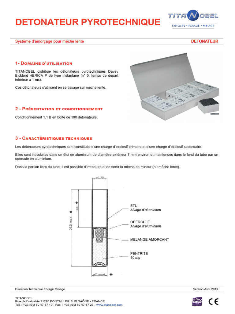 Fiche Technique - DETO PYRO | PDF | Technologie et ingénierie