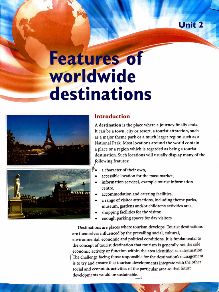 T&T Igcse Text Scan Unit 2 (Pgs 49-70) | PDF | Tourism | Leisure