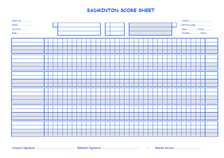 Umpire Score Sheet | PDF