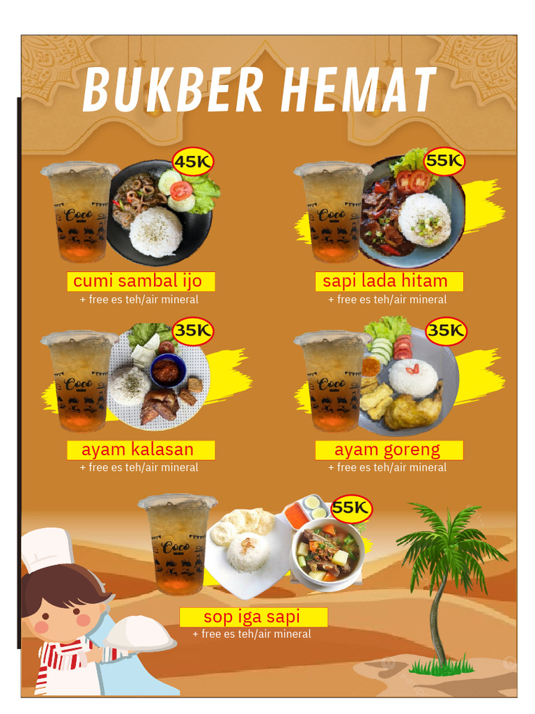 Ofertas BUKBER: Menús desde 35K | PDF