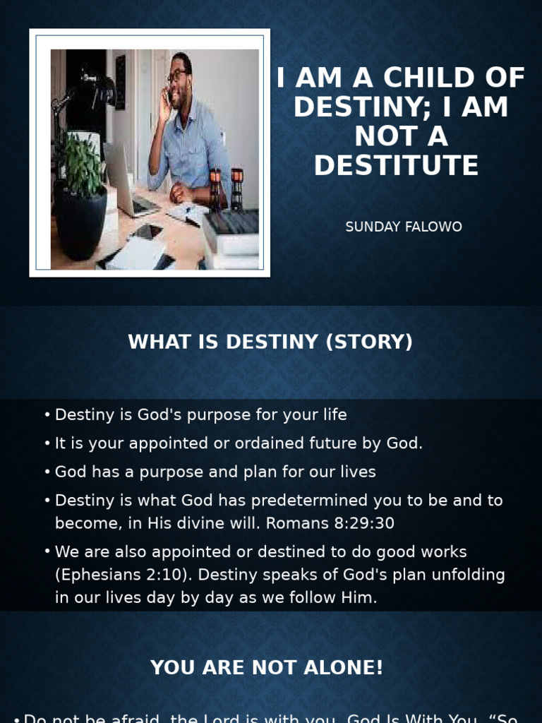I Am A Child of Destiny 1 | PDF | Religious Belief And Doctrine