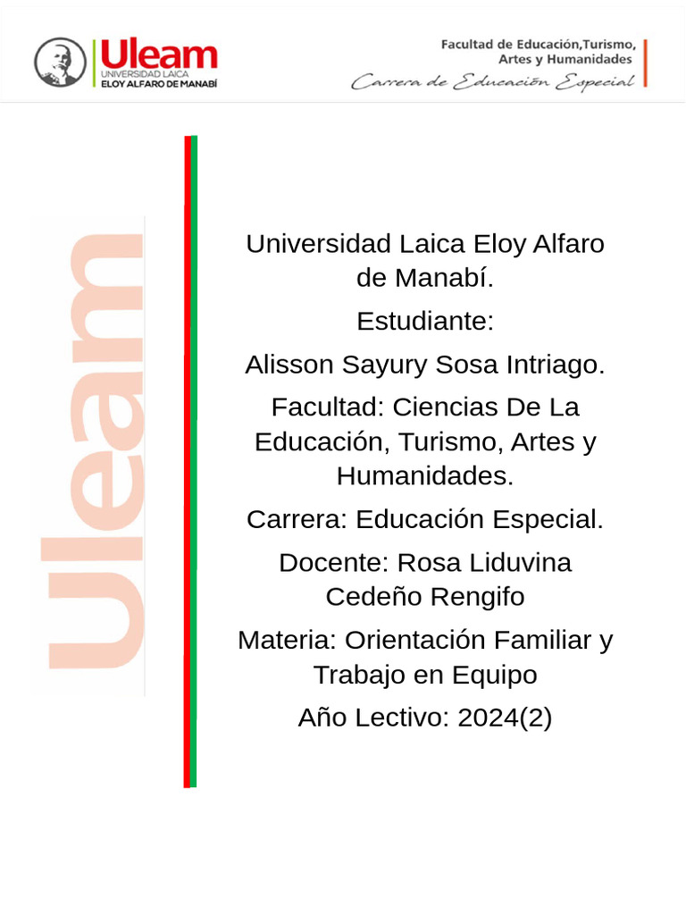 Estructuras familiares y educación especial | PDF | Familia | Aprendizaje