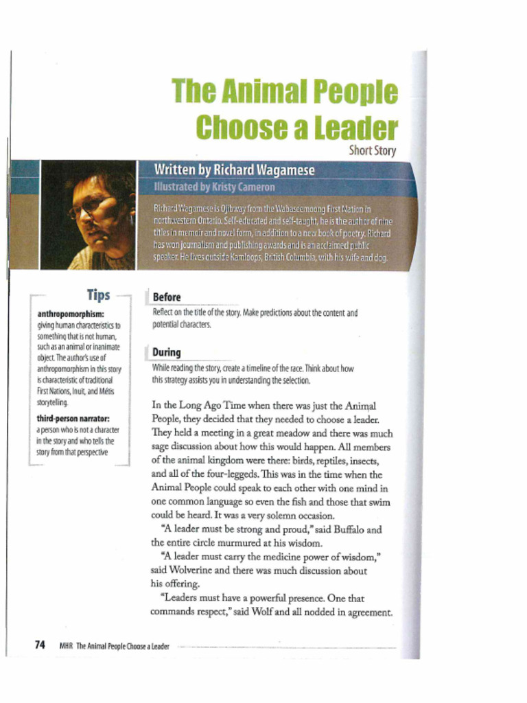 Animal People Choose A Leader | PDF