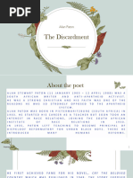 Gr12 Poetry - The Discardment - Annotations | PDF