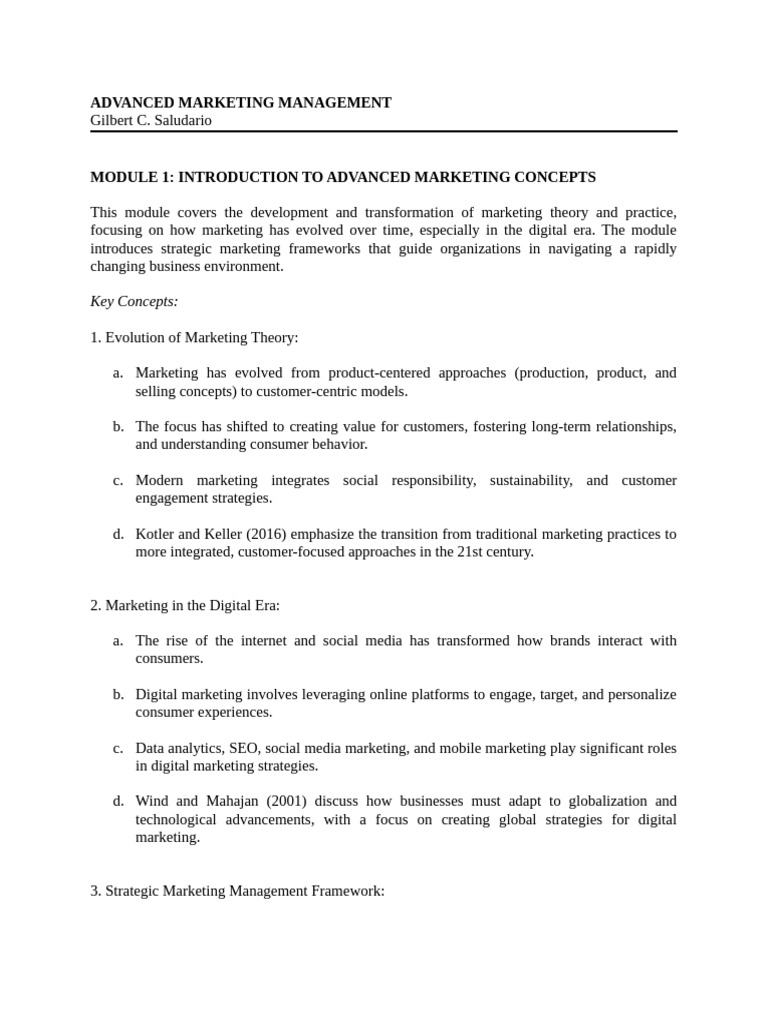 Advanced Marketing Management | PDF | Brand | Marketing