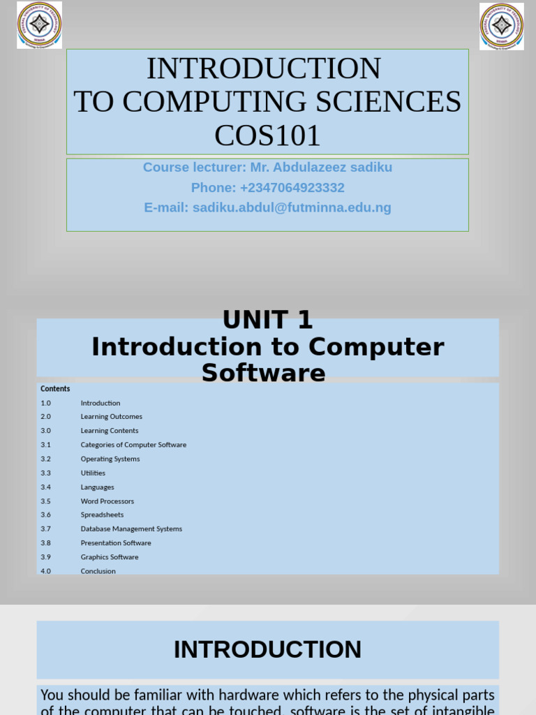 Intro to Computing for Beginners | PDF | Operating System | Software