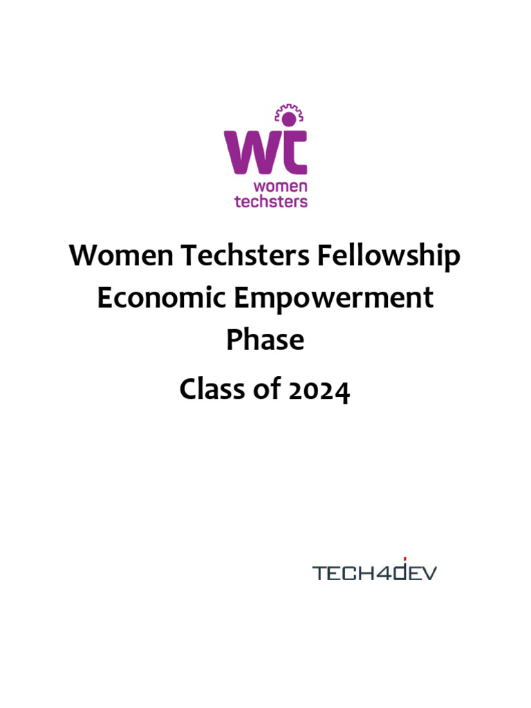 WT Fellowship EEP Class of 2024 | PDF | Entrepreneurship | Empowerment