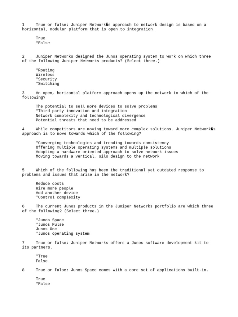 The Junos Software Advantage | PDF | Computer Network | Operating System
