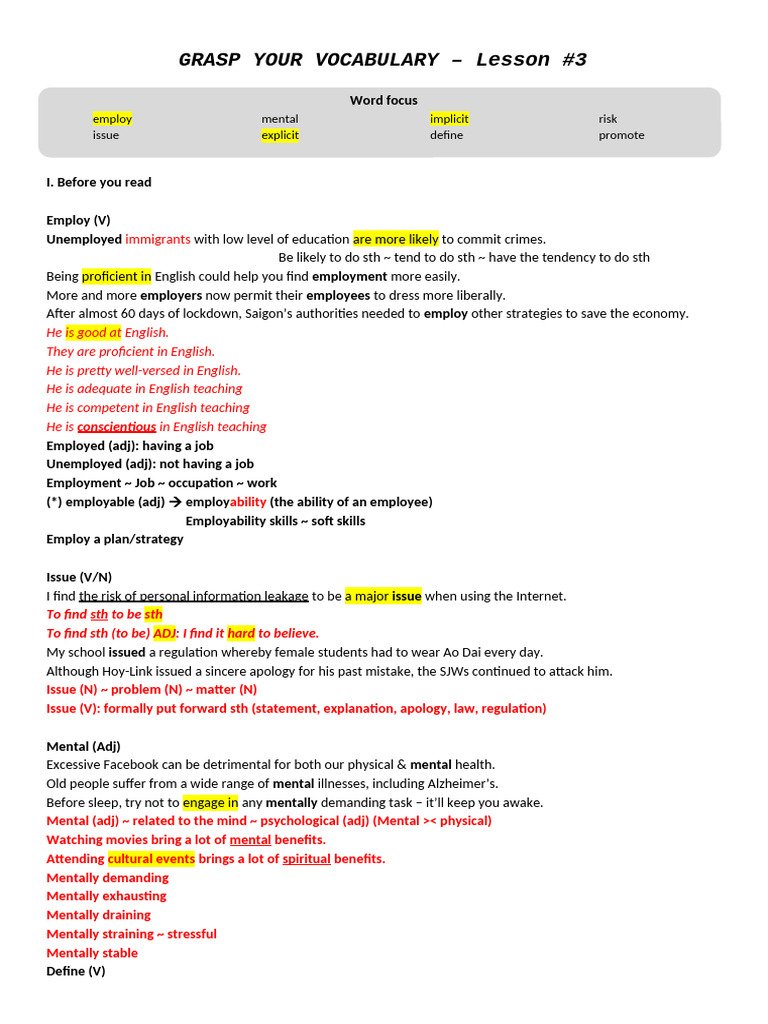 NLTA Lesson 3 NOTED | PDF | Psychology