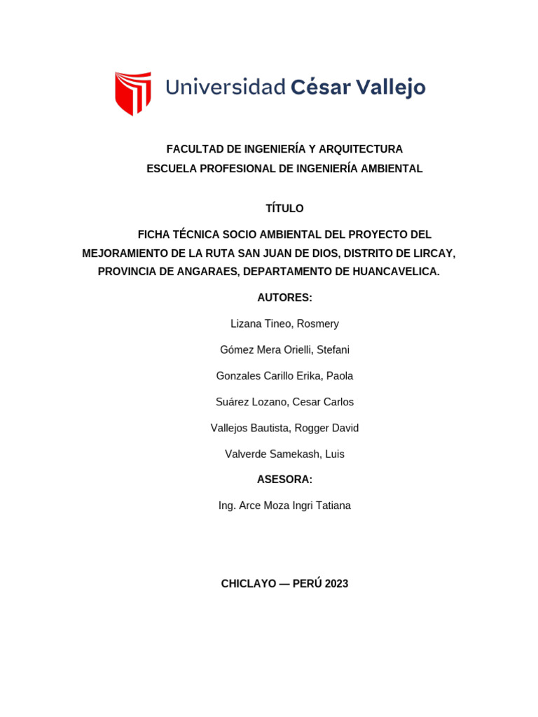 FITSA (G3) Final | PDF | Evaluación de impacto ambiental | Geomorfología