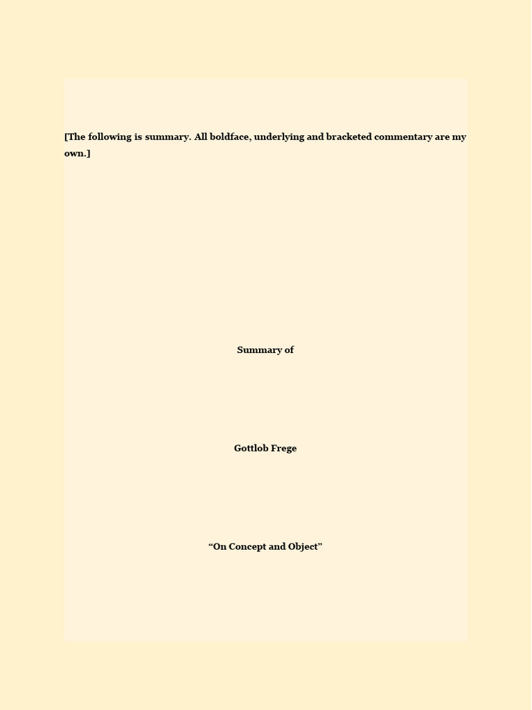 (The Following Is Summary | PDF | Concept | Subject (Grammar)