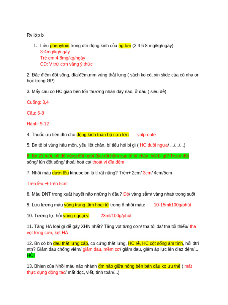 RV thần kinh y5 | PDF